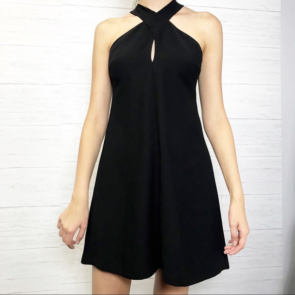 Zara | Dresses | Zara Keyhole Crossstrap Mini Dress | Poshmark